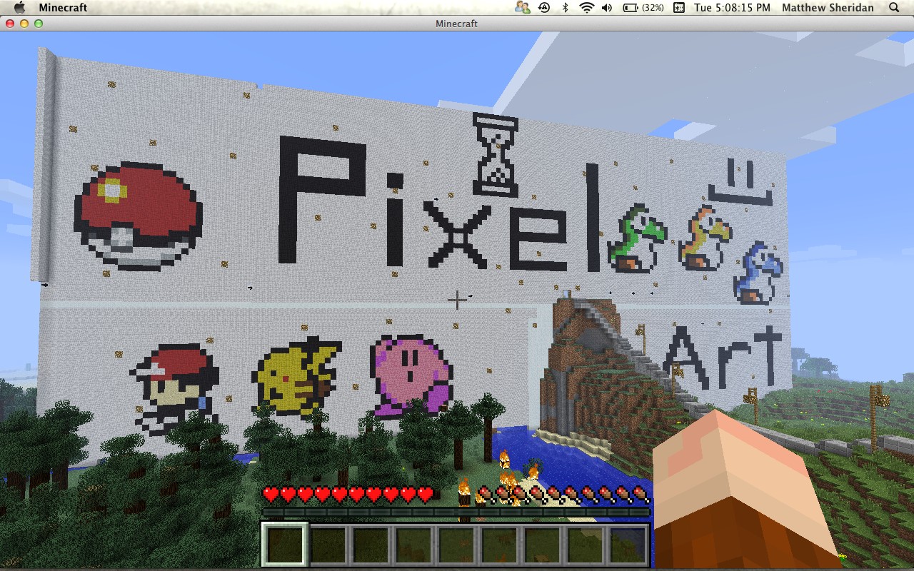 Pixel Art Area Minecraft Map